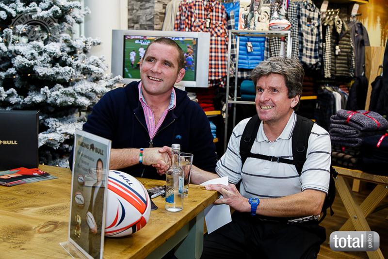 Snapped: Phil Vickery MBE opens Raging Bull at Jolly's Bath.
