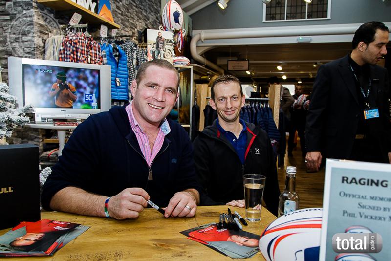Snapped: Phil Vickery MBE opens Raging Bull at Jolly's Bath.