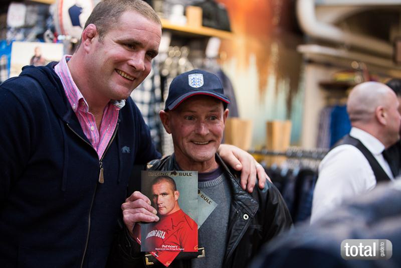 Snapped: Phil Vickery MBE opens Raging Bull at Jolly's Bath.