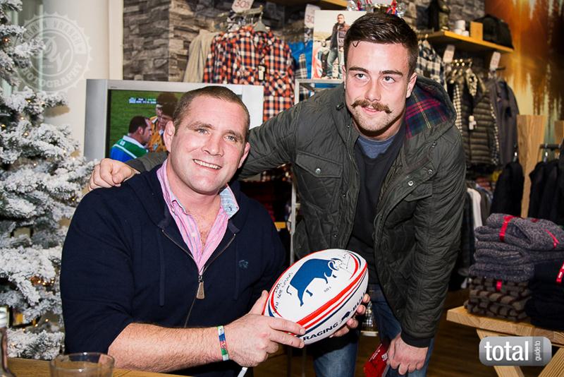 Snapped: Phil Vickery MBE opens Raging Bull at Jolly's Bath.