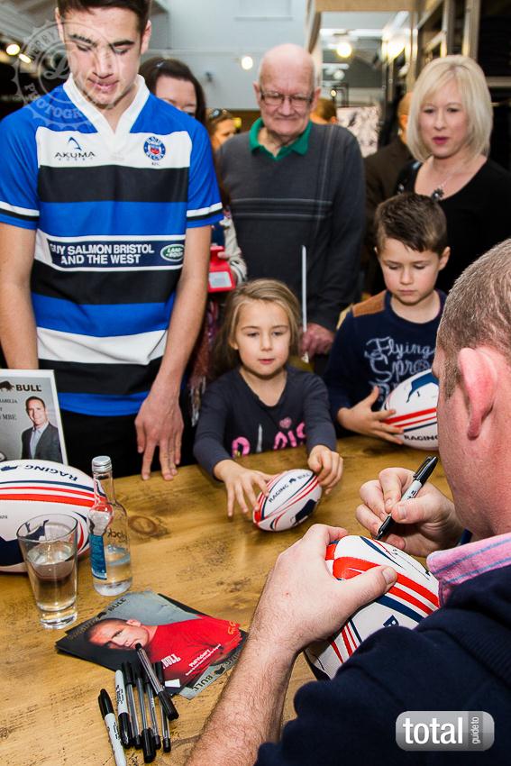 Snapped: Phil Vickery MBE opens Raging Bull at Jolly's Bath.