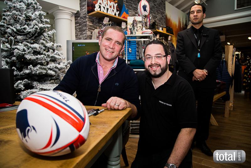 Snapped: Phil Vickery MBE opens Raging Bull at Jolly's Bath.