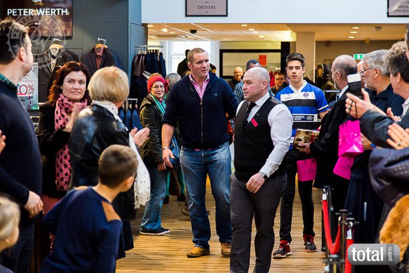 Snapped: Phil Vickery MBE opens Raging Bull at Jolly's Bath.